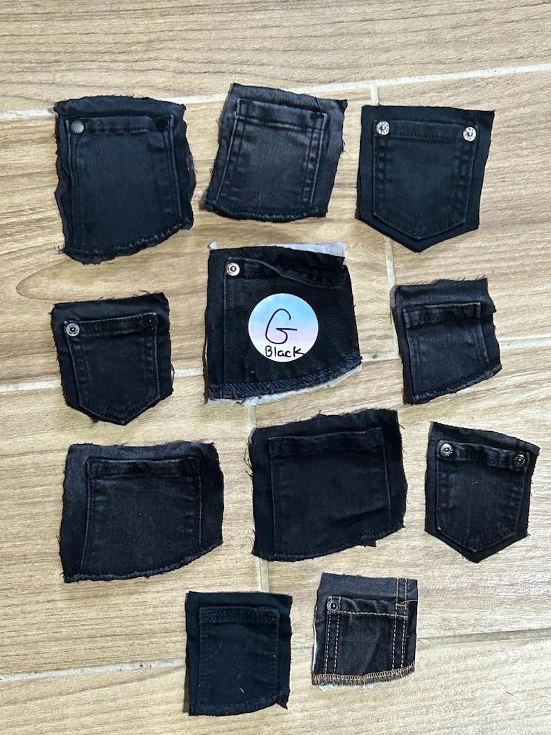 Denim Coin Pockets, Recycled Coin Pockets, Jean Pockets - Etsy