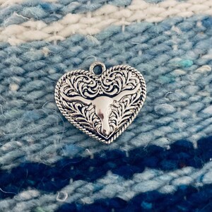 Concho Heart Charms, Mix of 3 Designs - Etsy