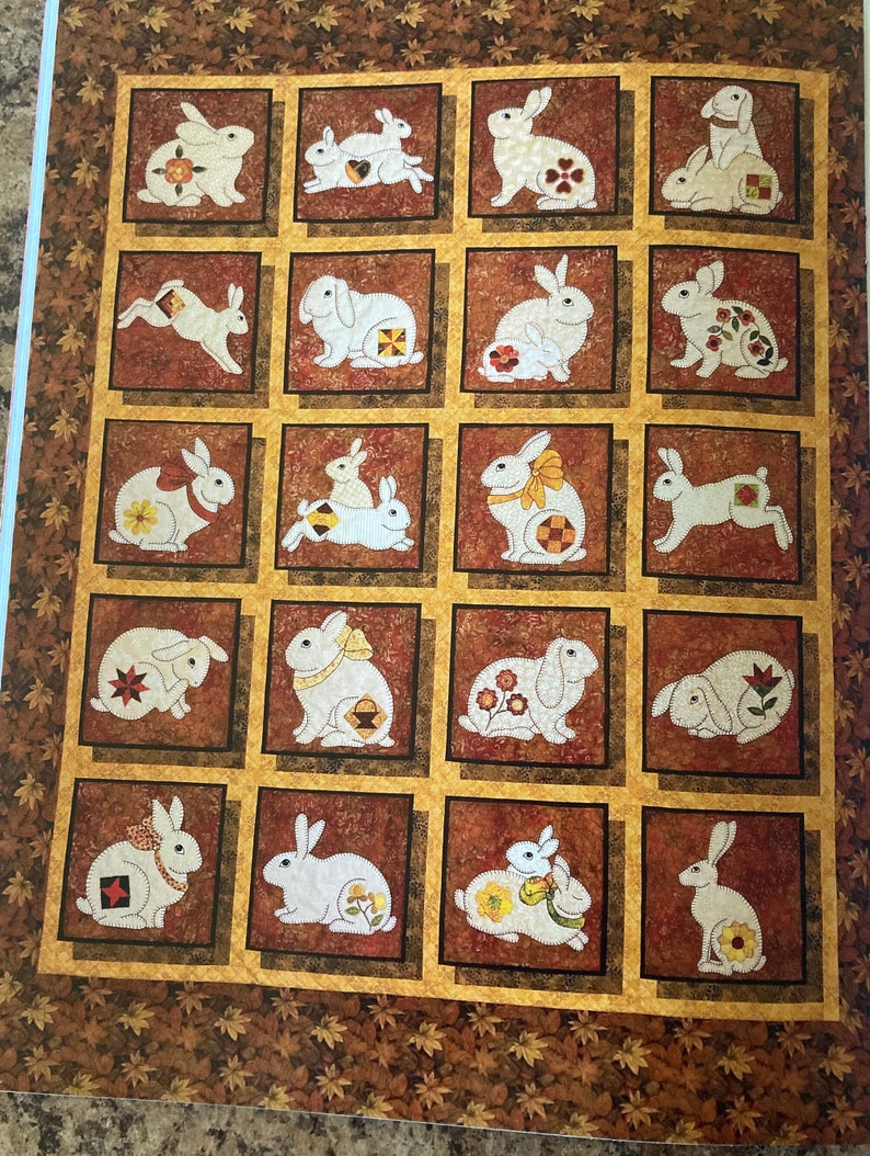 Bunnies and More Quilt Books, Bunny Quilt Book, Bunny Appliqué - Etsy