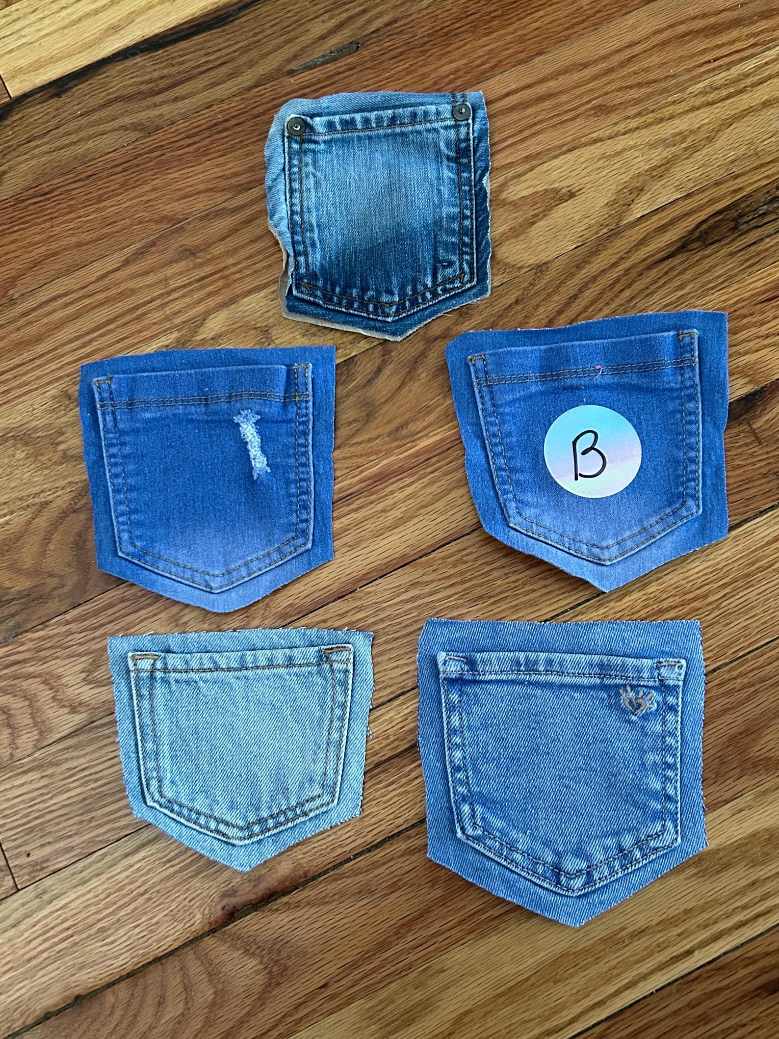 Denim Coin Pockets, Recycled Coin Pockets, Jean Pockets - Etsy