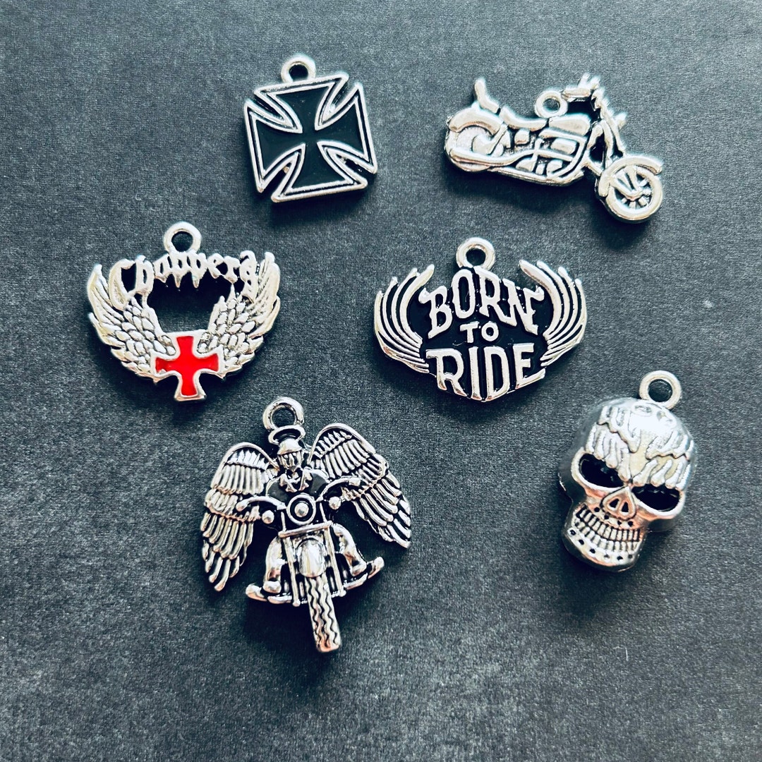 Biker Charm Assortment, 6 Charms - Etsy