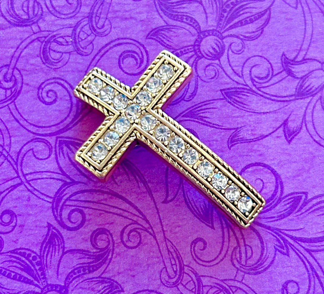 Gold Sideways Cross, Sideways Cross Connector (1 or 3 Crosses) Sideways ...