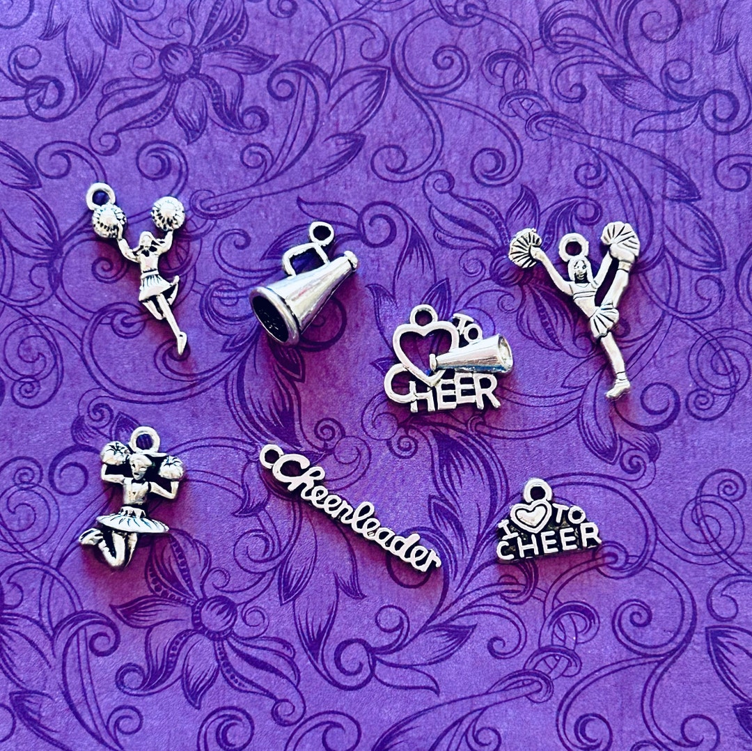 Cheerleading Charm Assortment (7 Charms) Cheer Charms - Etsy
