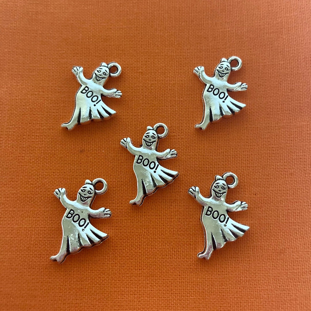 Ghost Charms (5 Charms) HALLOWEEN Charms, BOO Charms - Etsy