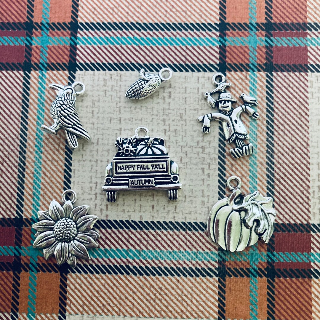 Farm Truck Charm Assortment, Pumpkin Truck Charms, 6 Assorted Charms - Etsy