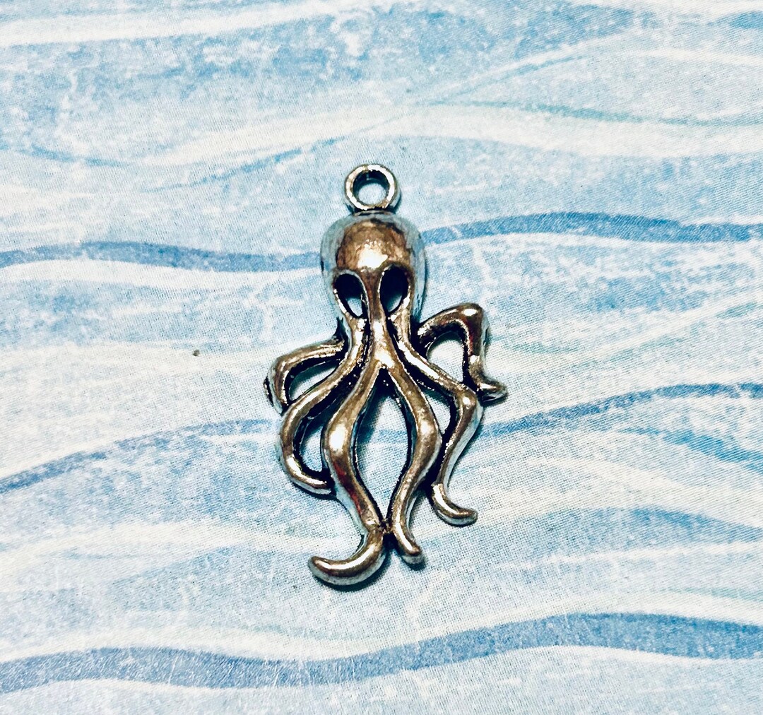 Octopus Charms (6 Charms) Sea Life Charms - Etsy