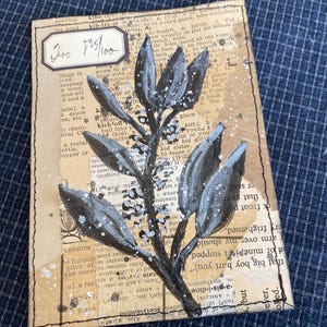 Collaged Hand Doodled Journal Cards - Etsy