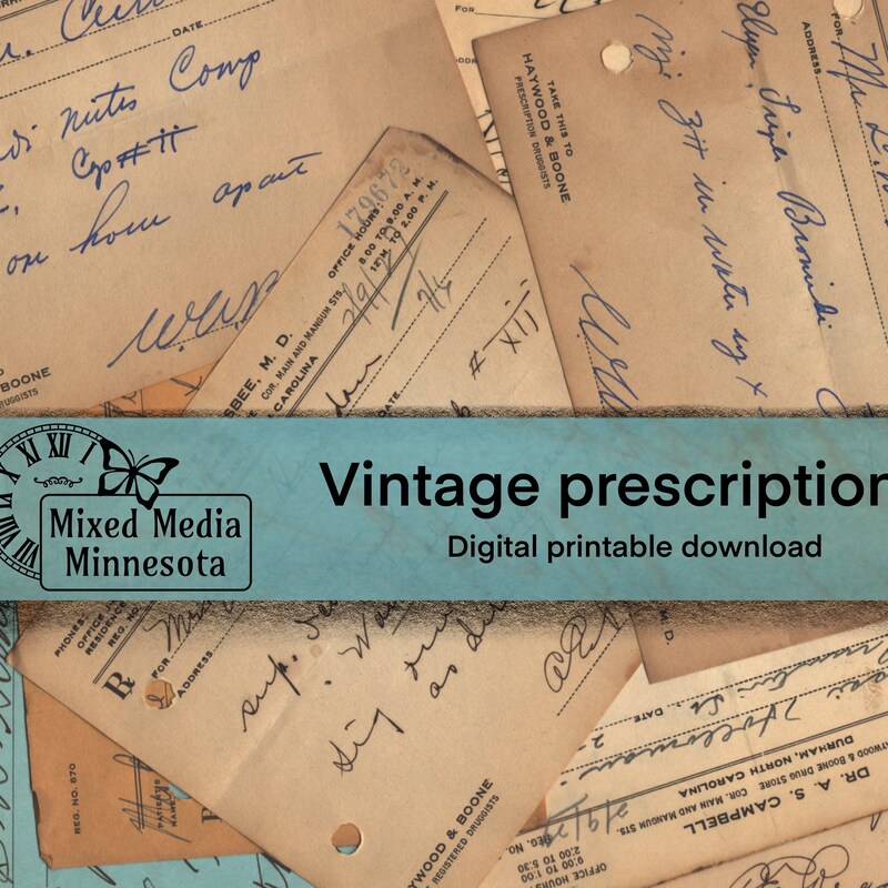 Vintage Prescription Sign - Etsy