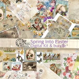 15 PAGES Spring Into Easter Printable Digital Themed Kit for Junk ...