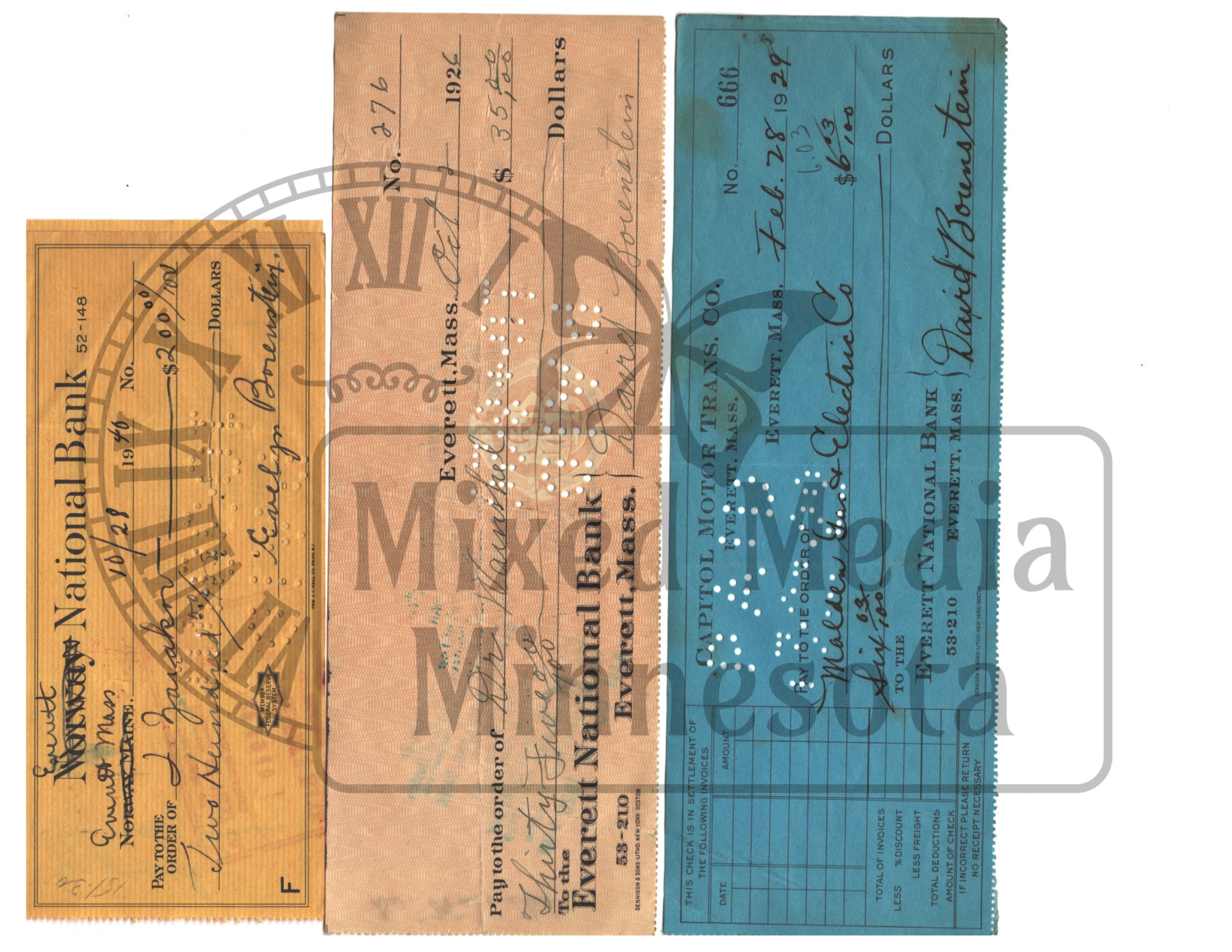 Vintage Canceled Checks for Collage Junk Journal Digital - Etsy
