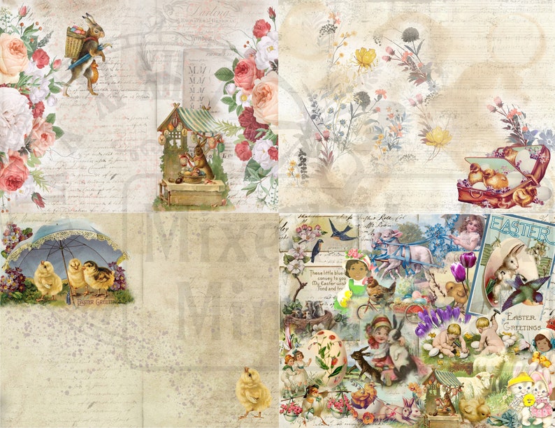 15 PAGES Spring Into Easter Printable Digital Themed Kit for | Etsy