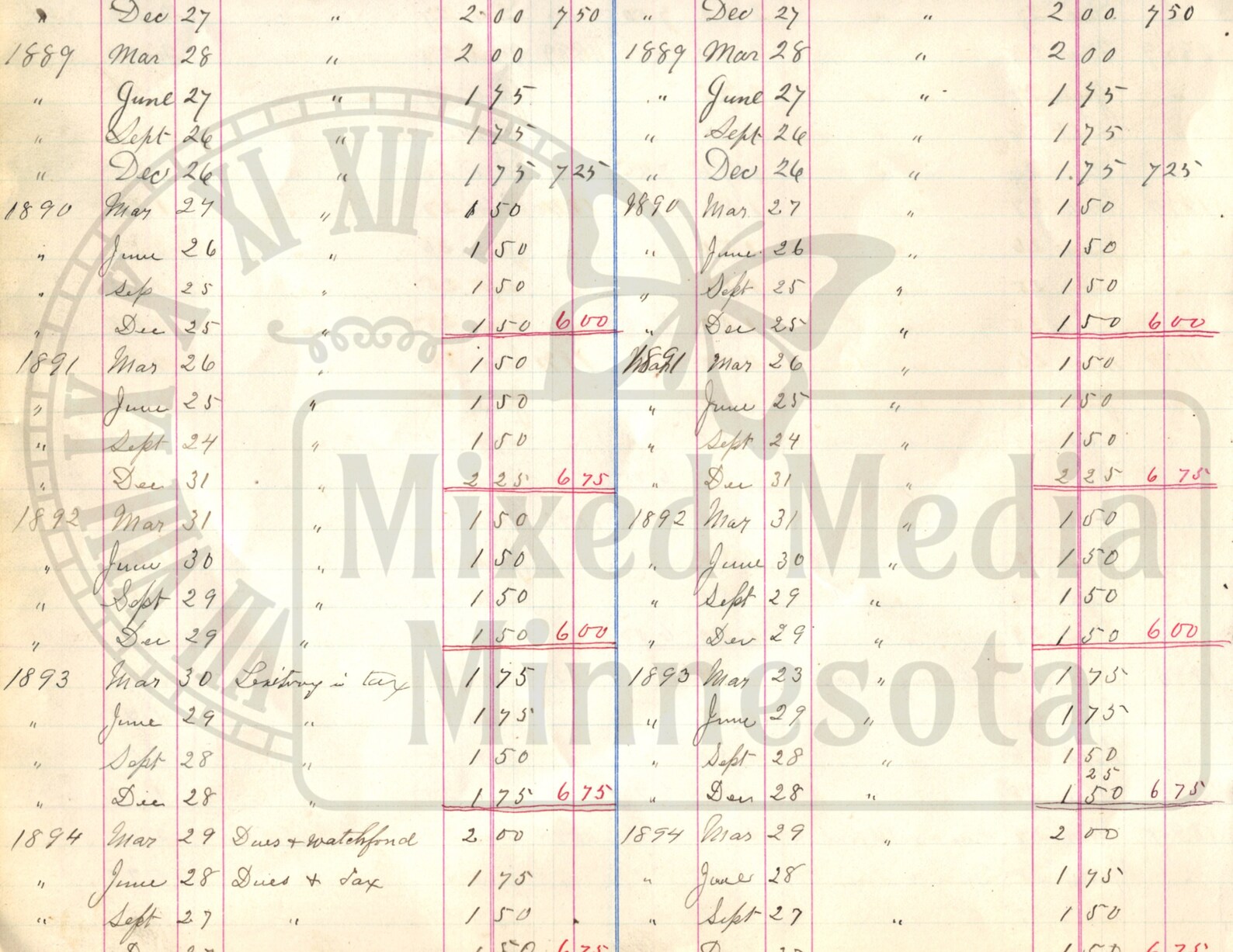 Antique Ledger (1880's) for Collage, Junk Journal Digital Printable ...