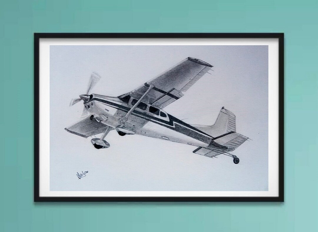 Set of 5 Airplane Prints, Kids Room Wall Art, Plane Nursery Decor ...