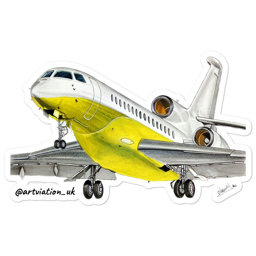 Aviation Stickers, DASSAULT FALCON 8X, Aviation Gifts, Gifts Pilots ...