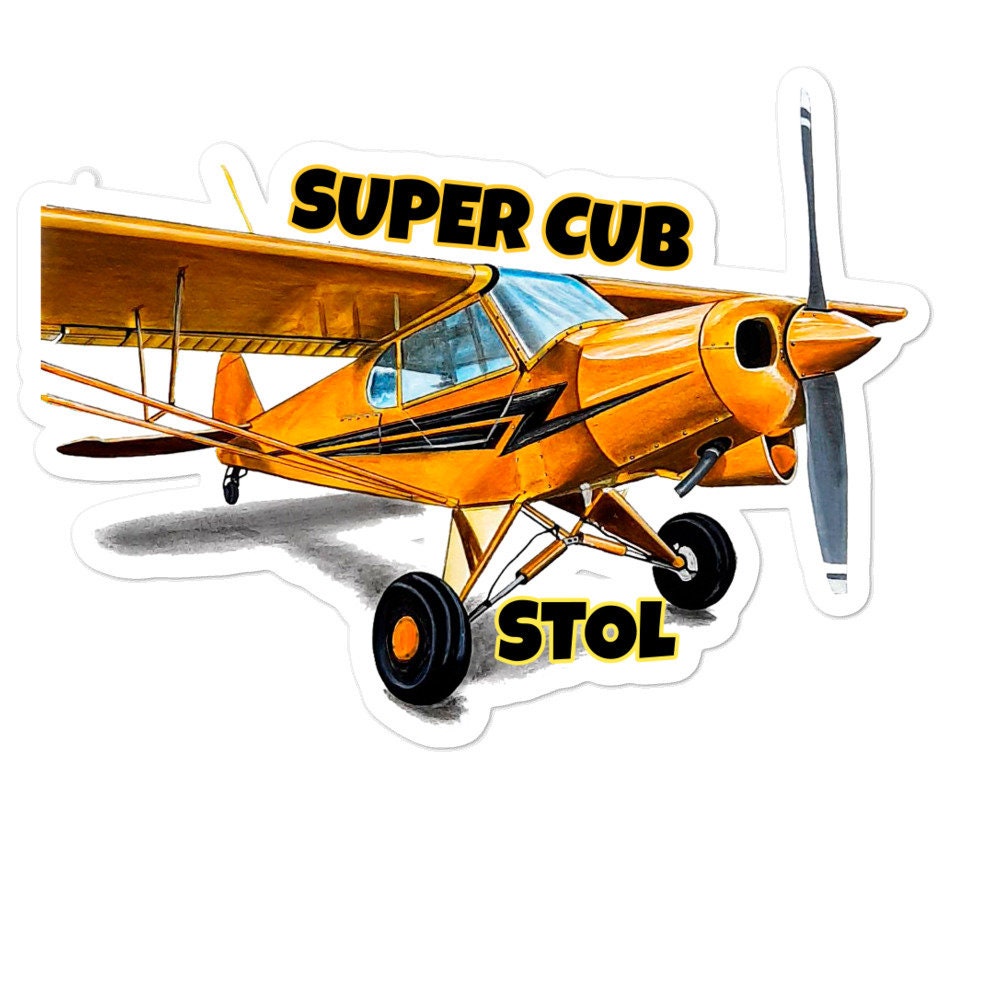 Aviation Stickers Piper Super Cub Aviation Gifts Gifts | Etsy