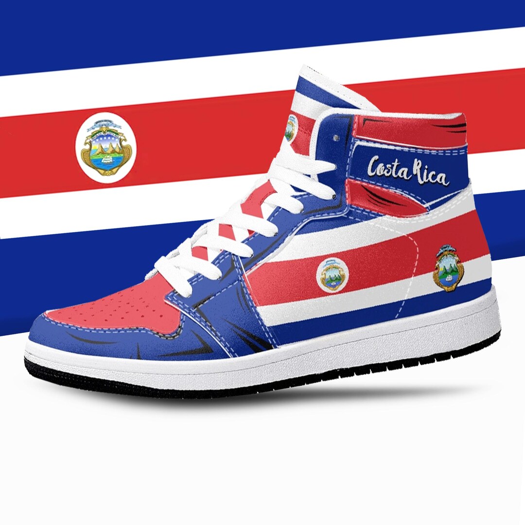 Costa Rica Flag High Tops, National Flag, Costa Rican, Costa Rica Flag ...