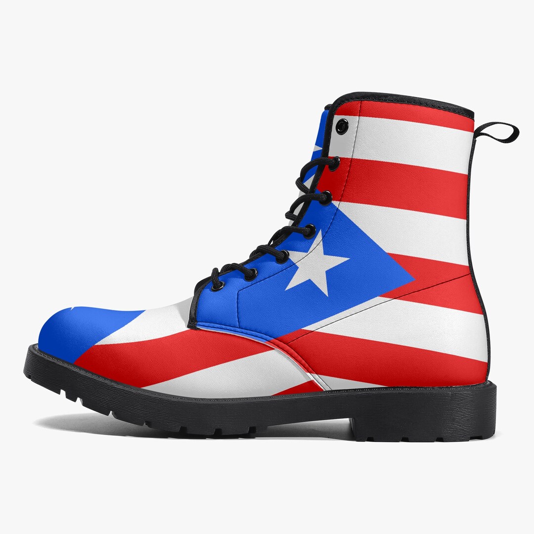 Puerto Rico Flag Boots, National Flag, Puerto Rican Flag, Faux Leather ...