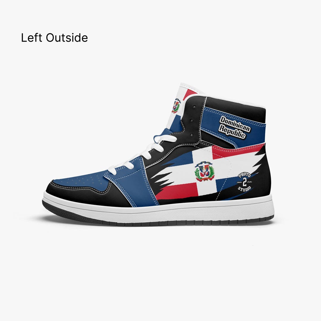 Dominican Republic Flag Shoes – Custom High Top Sneakers, Handmade ...