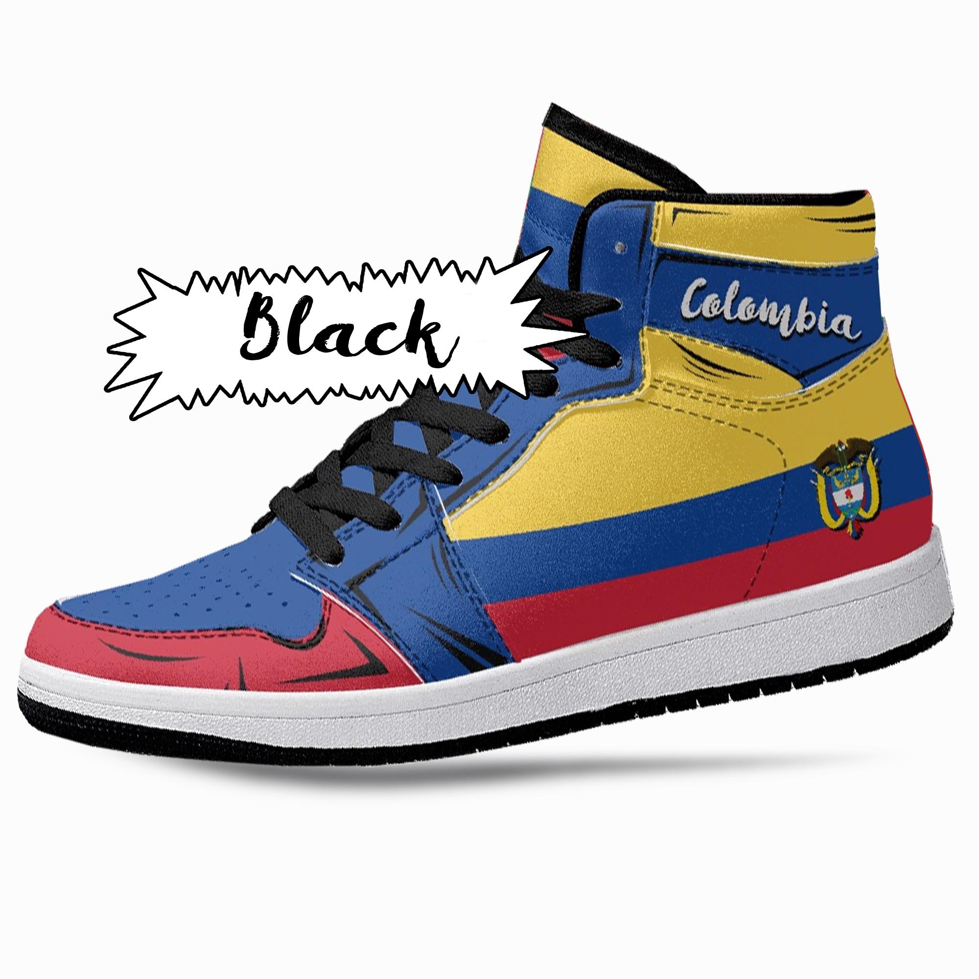 Colombia Flag High Tops, National Flag, Colombia, Colombian Flag Shoes ...