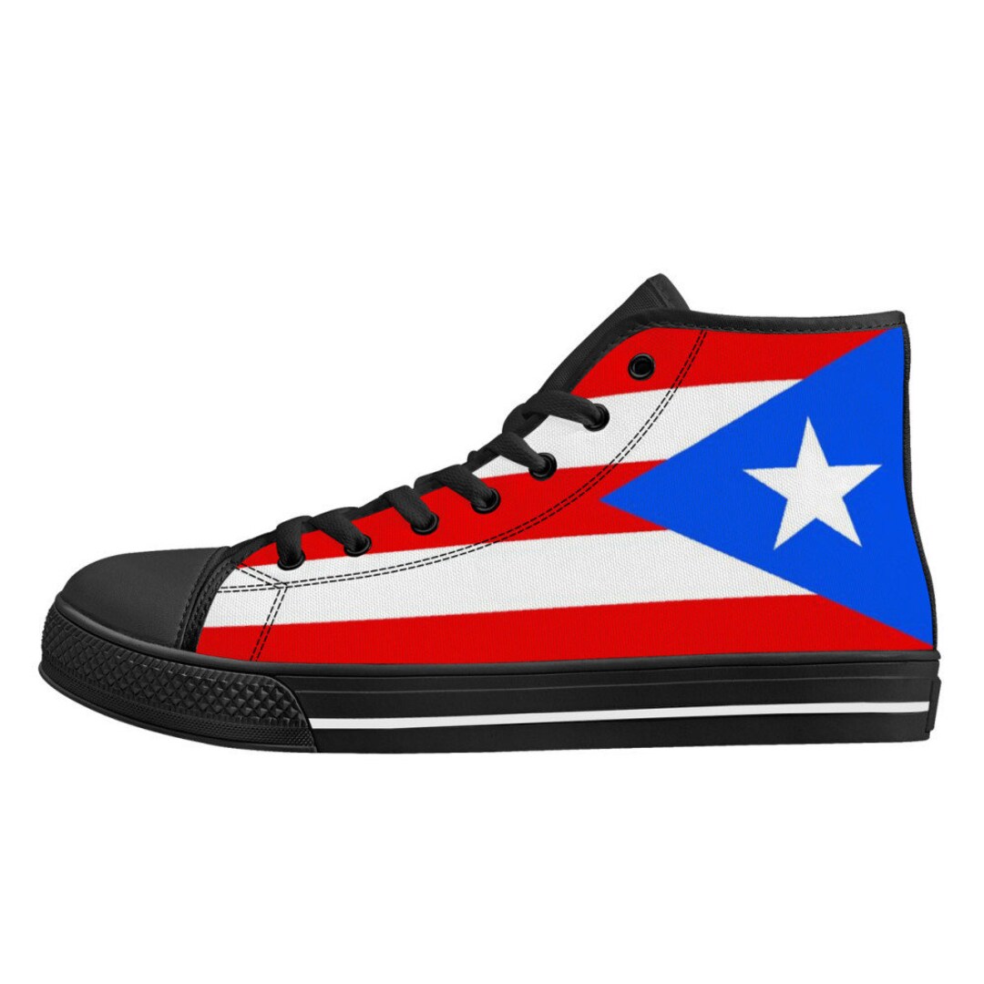 Puerto Rico Hi Top Shoes, National Flag, Puerto Rico, Puerto Rico Flag ...