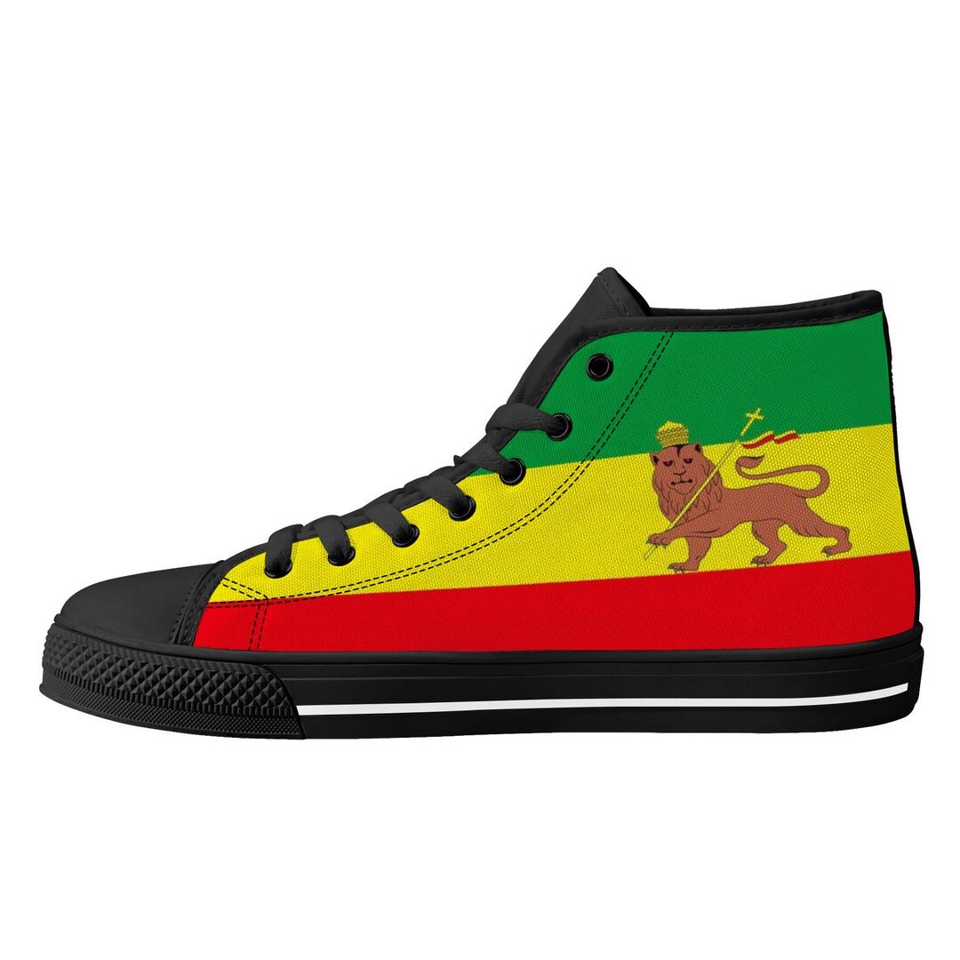 Rastafari Flag Shoes, Lion of Judah, Rasta Colors, Rasta Flag Premium ...