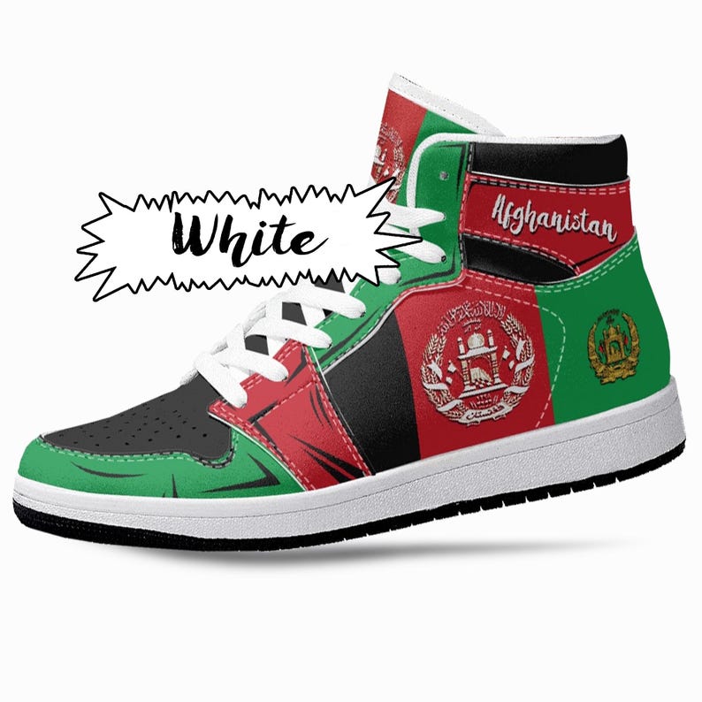 Afghanistan Flag High Tops, National Flag, Afghanistan, Afghani Flag ...