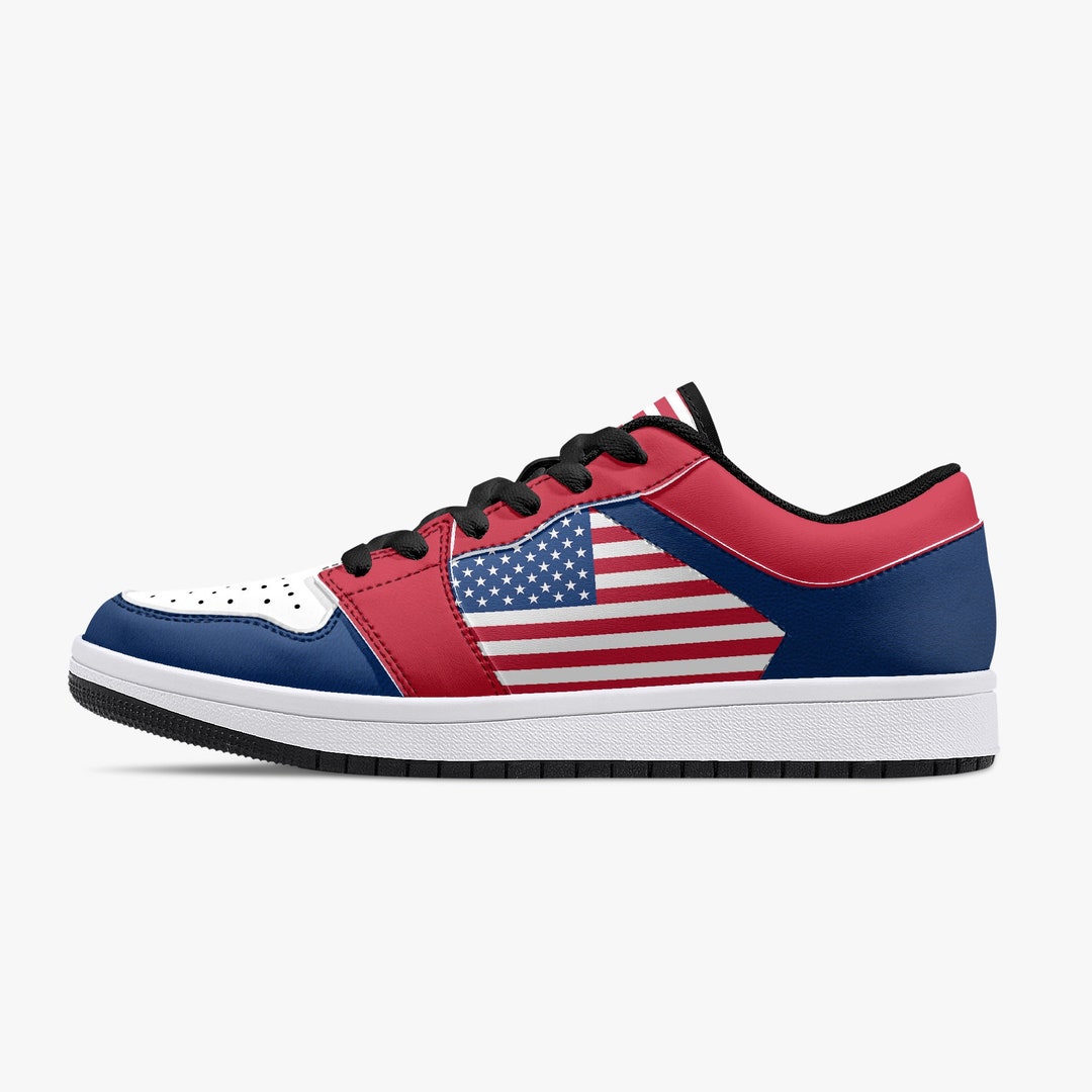 American Flag Shoes, National Flag, United States Flag Shoes, Red White ...
