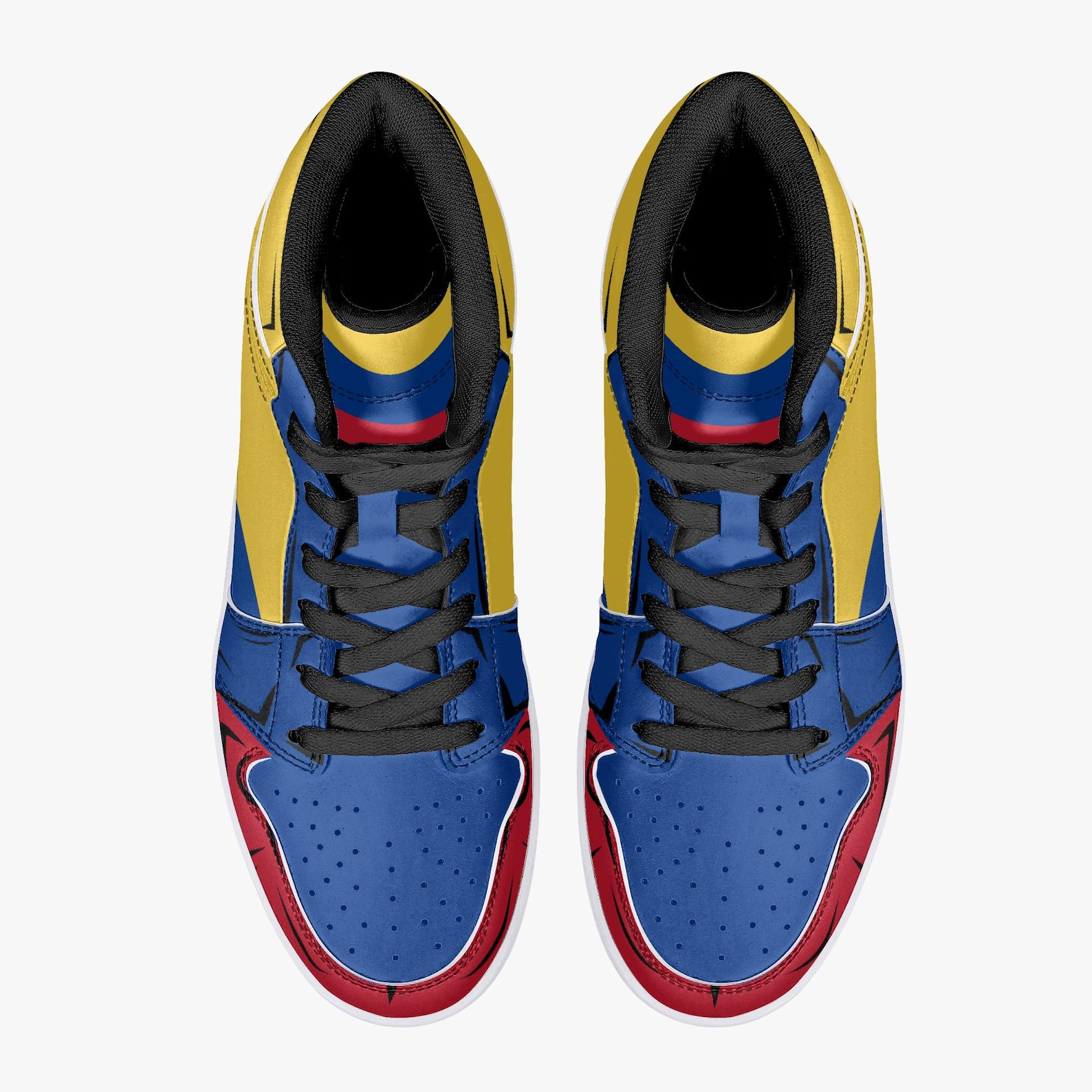 Colombia Flag High Tops, National Flag, Colombia, Colombian Flag Shoes ...