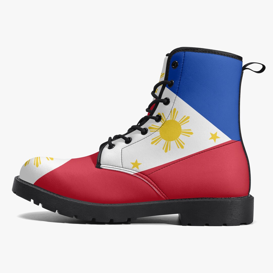 Philippines Flag Boots, National Flag, Philippines Flag, Faux Leather ...