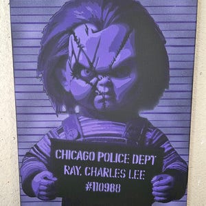 Chucky Mugshot 11x14 Original Artwork - Etsy