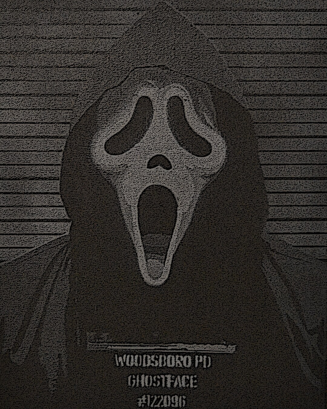 Ghostface Mugshot 8x10 Print - Etsy