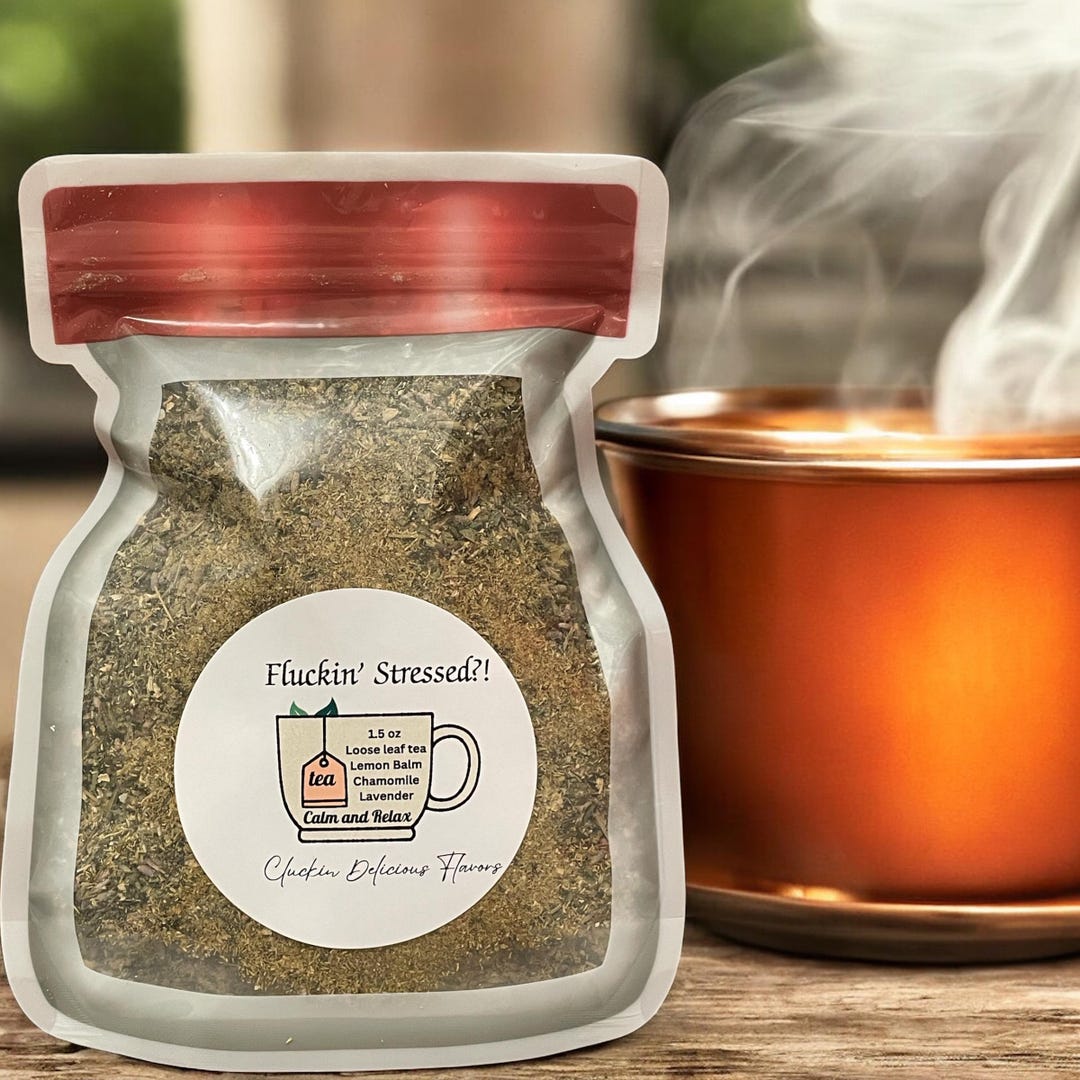 Organic Loose Leaf Tea Calming, Stress, Relaxation Tea - Etsy