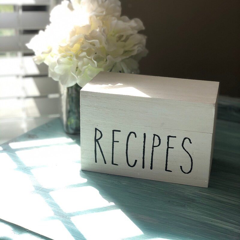 Rustic Recipe Box - Etsy