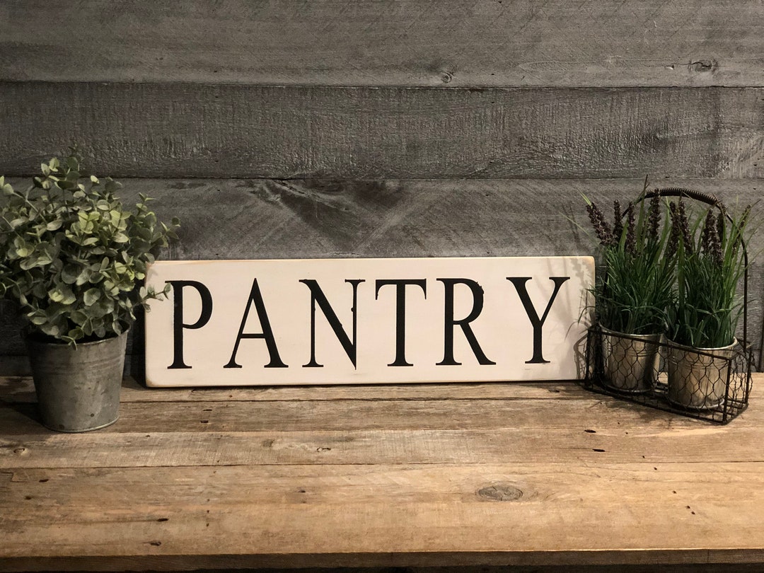 Pantry Sign Farmhouse Decor Rustic Wood - Etsy