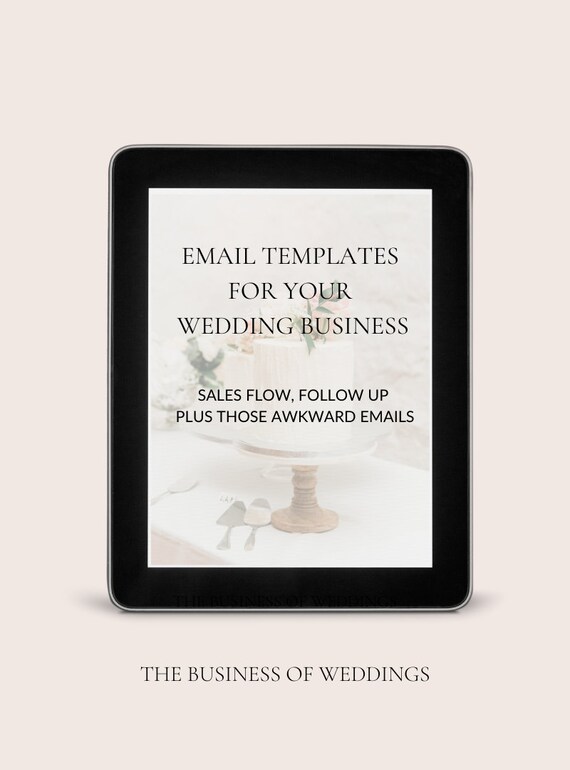 Email Templates for Wedding Pros - Etsy