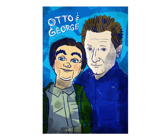 4x6 Magnet Otto and George | Etsy