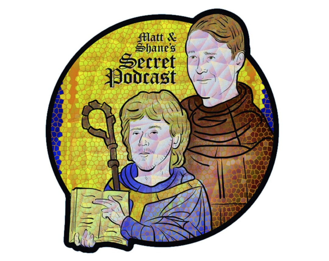 4x4 Sticker - Matt & Shane's Secret Podcast (holographic Crystals) - Etsy