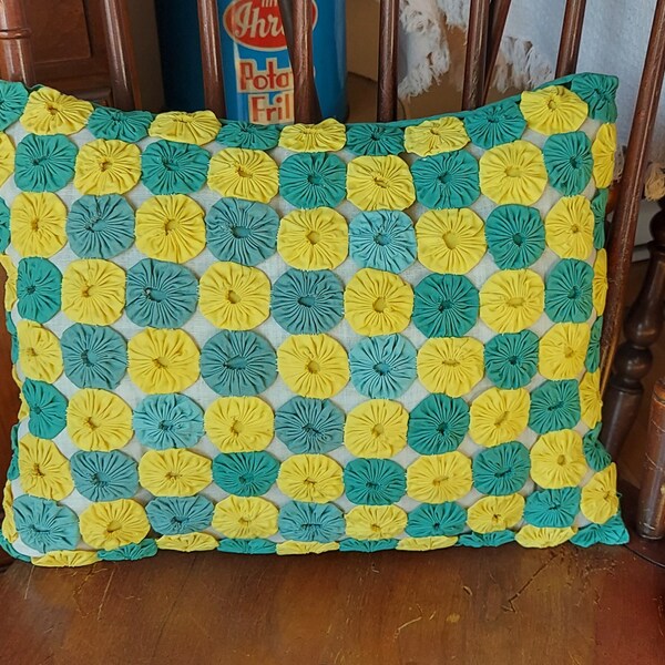 Yo Yo Pillow - Etsy