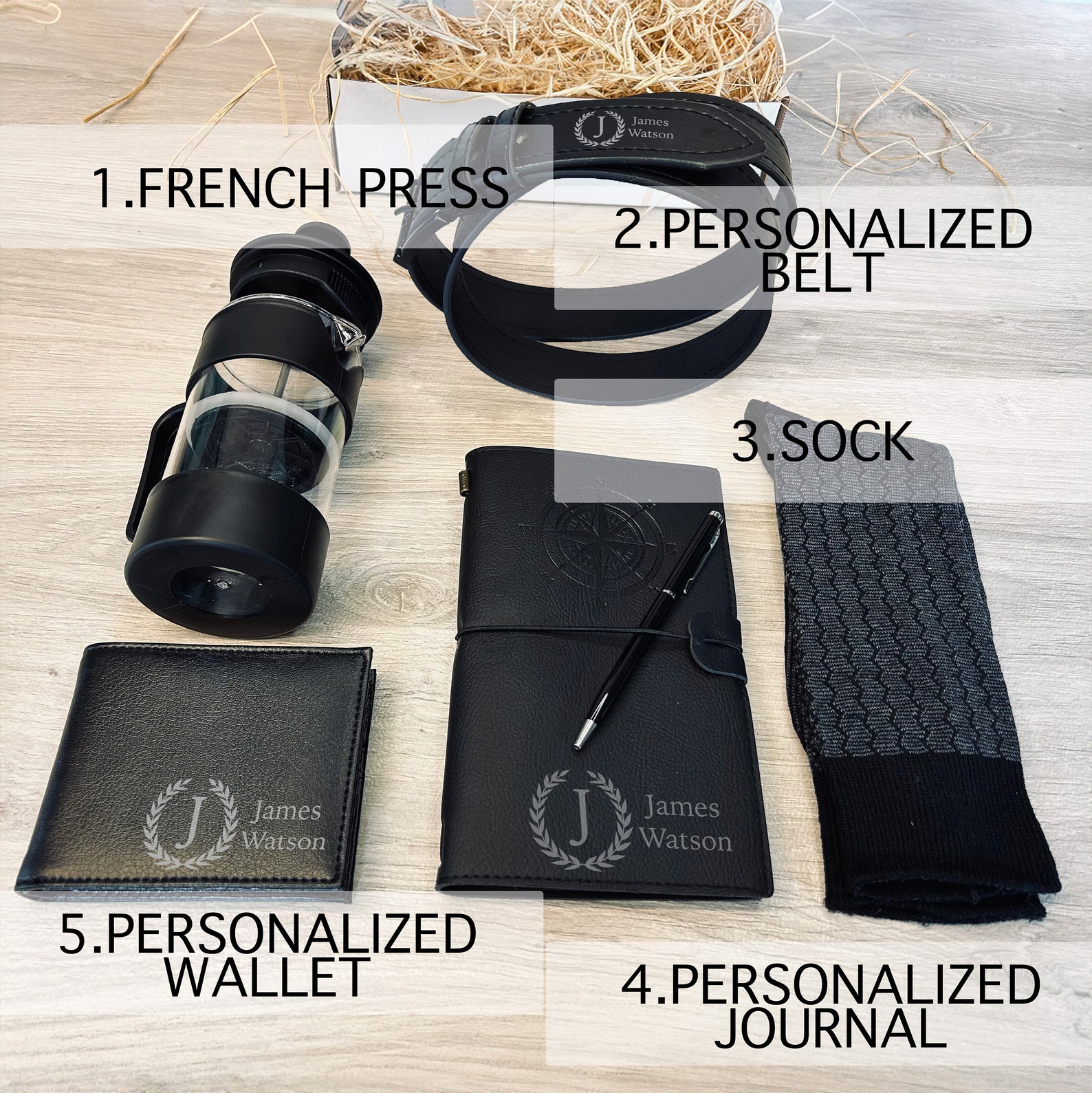 Personalized Groomsmen Gift Basket, Men's Gift Box, Boyfriend Birthday ...