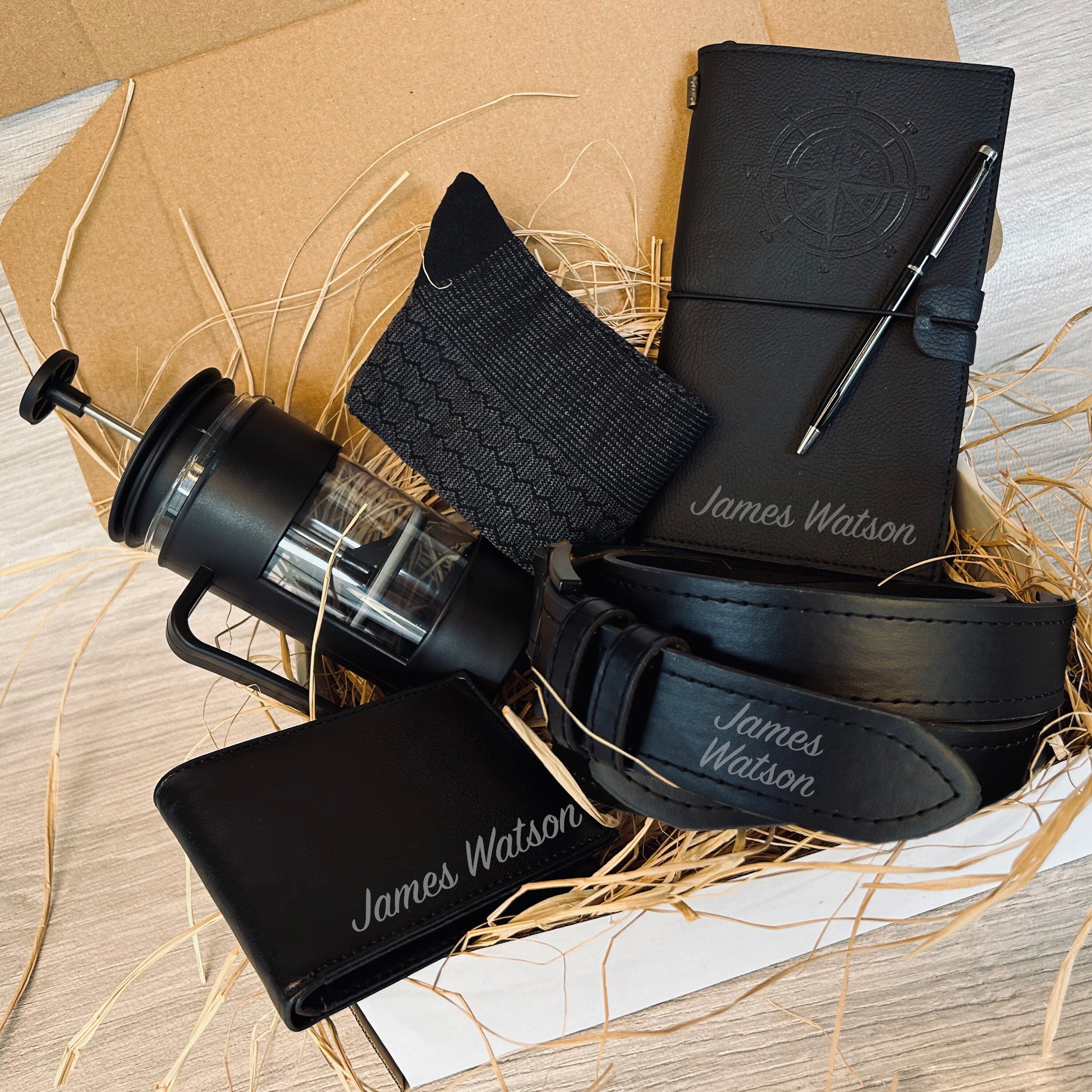 Personalized Groomsmen Gift Basket, Men's Gift Box, Boyfriend Birthday ...