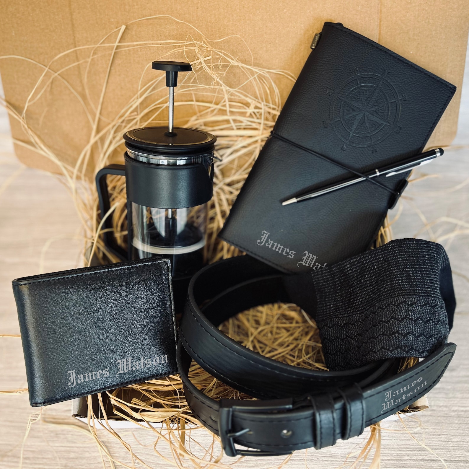 Personalized Groomsmen Gift Basket, Men's Gift Box, Boyfriend Birthday ...