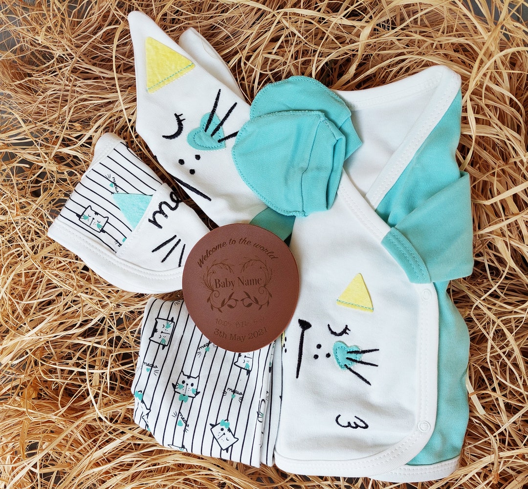 New Born Baby Gift Set ( 6 Pieces) / Personalized Baby Shower Gift for ...