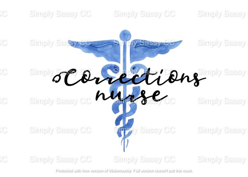 Corrections Nurse PNG DIGITAL DOWNLOAD Nurse for Sublimation | Etsy