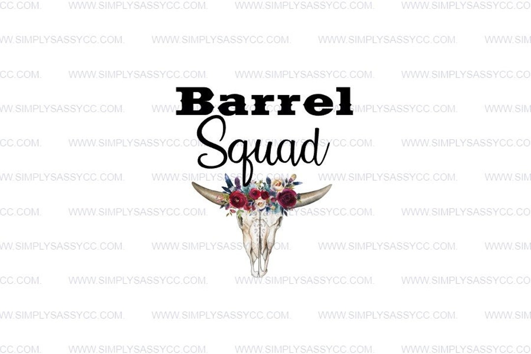 Printed Clear Waterslide Barrel Squad Barrel Racer Flowers - Etsy