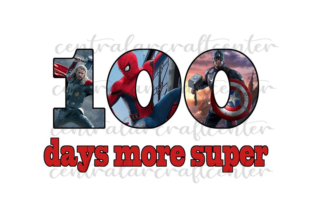 100 Days More Super PNG Digital File - Etsy