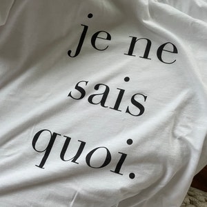 Je Ne Sais Quoi French Phrases french french sayings | Etsy