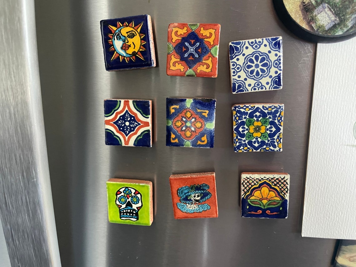 Mexican Tile Magnets Fridge Magnets Creative Magnets - Etsy