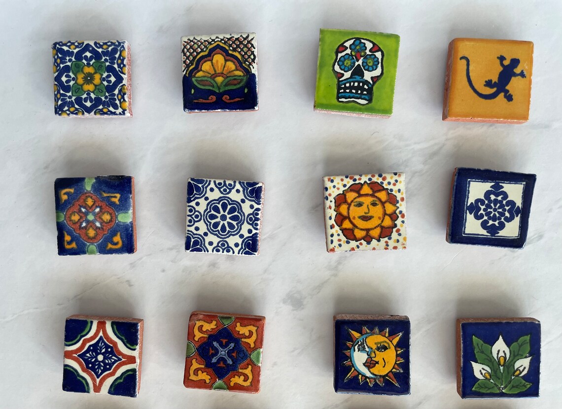 Mexican Tile Magnets Fridge Magnets Creative Magnets - Etsy