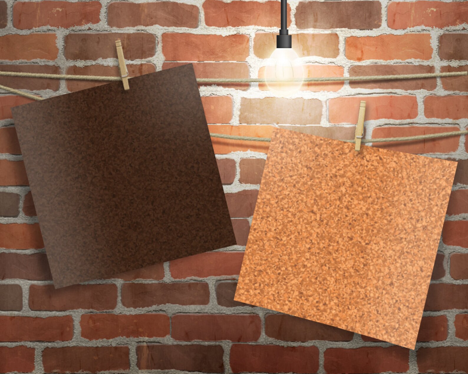 Brown Corkboard Digital Paper Pack - 9 Seamless Cork Pintable ...