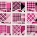 Pink Plaid Digital Paper Pack - Printable Scrapbooking Paper for ...